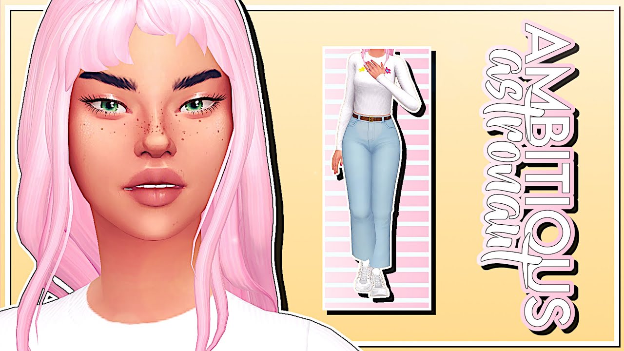 The Sims 4 | AMBITIOUS ASTRONAUT 👩🏾‍🚀 | CAS & Lookbook + CC Links - YouTube