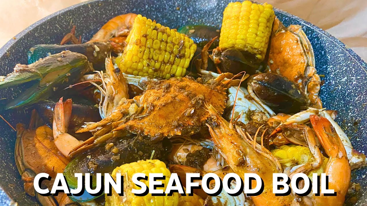 SEAFOOD BOIL WITH CAJUN BUTTER SAUCE | EASY RECIPE HOW TO COOK CAJUN ...