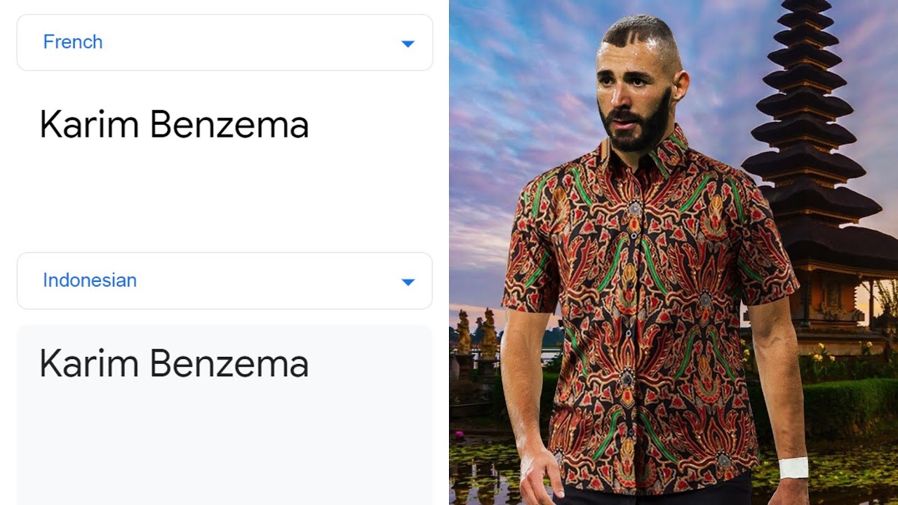 Karim Benzema in different languages meme - YouTube
