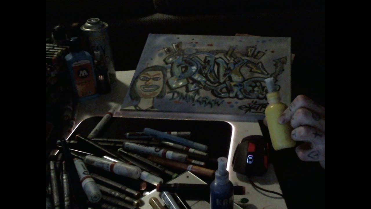 dmw graffiti crew on canvas - YouTube