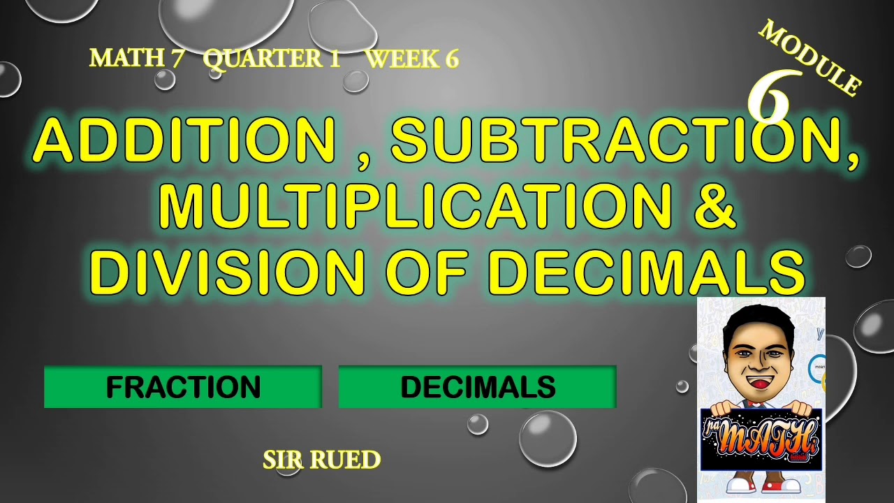 Math 7 Module 6 Quarter 1 | How to Add, Subtract, Multiply, Divide ...