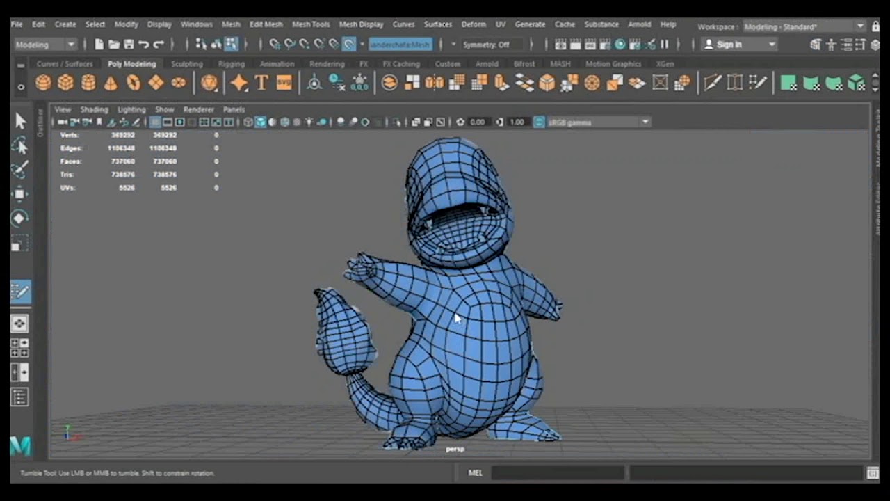 Proceso de retopología en MAYA - YouTube