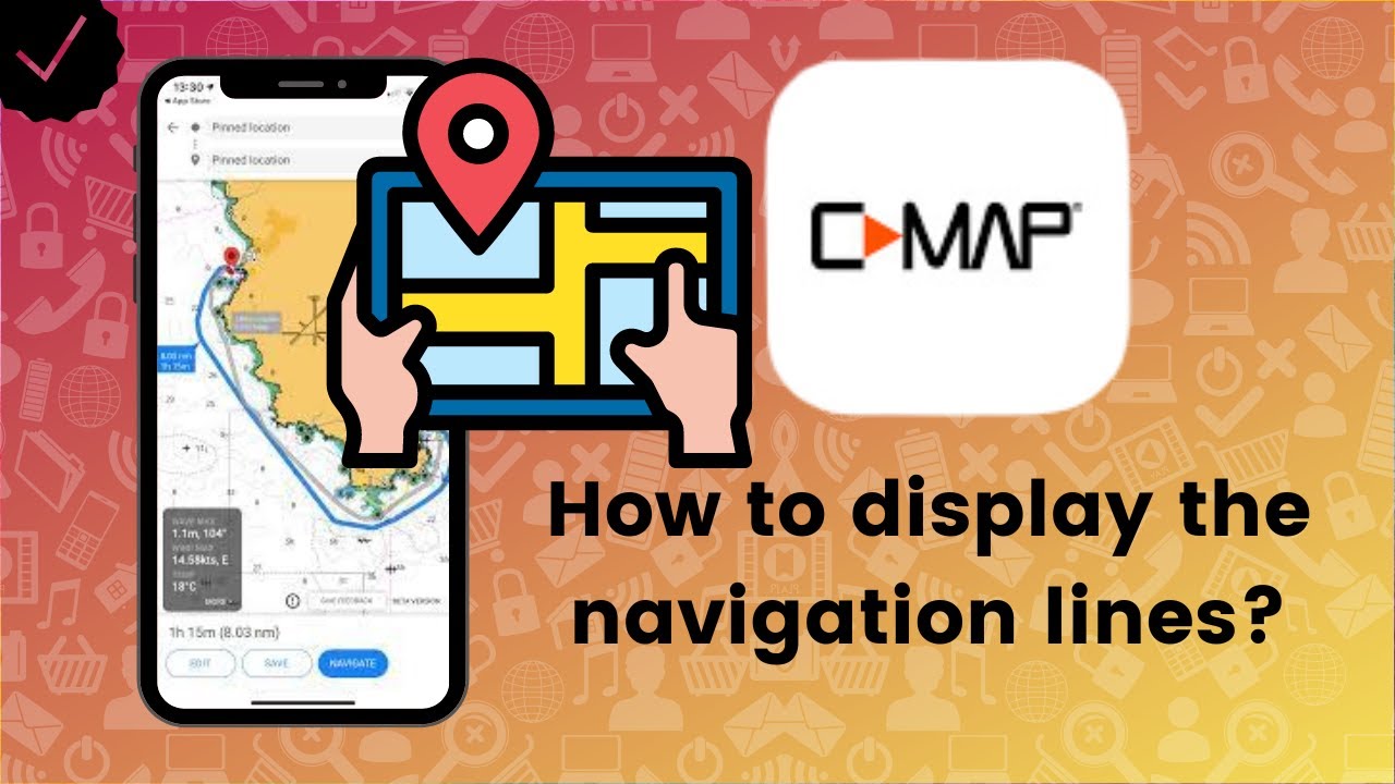 How to display the navigation lines on C-MAP? - YouTube