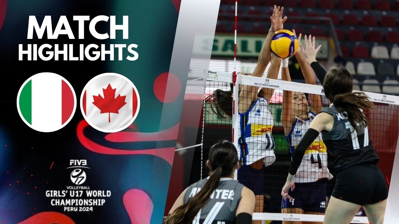 ITALY 🆚 CANADA [4K] | Highlights | Girls' U17 World Championship 2024 ...