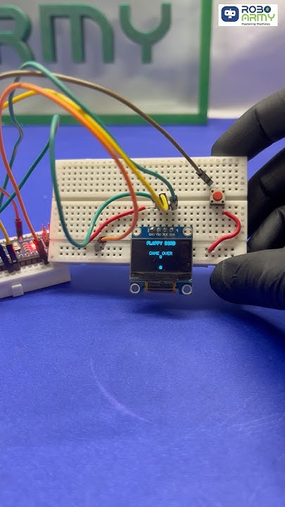 Game on! Tap to flap—Flappy Bird with Arduino + OLED display!" #roboarmy #arduinonano # ...