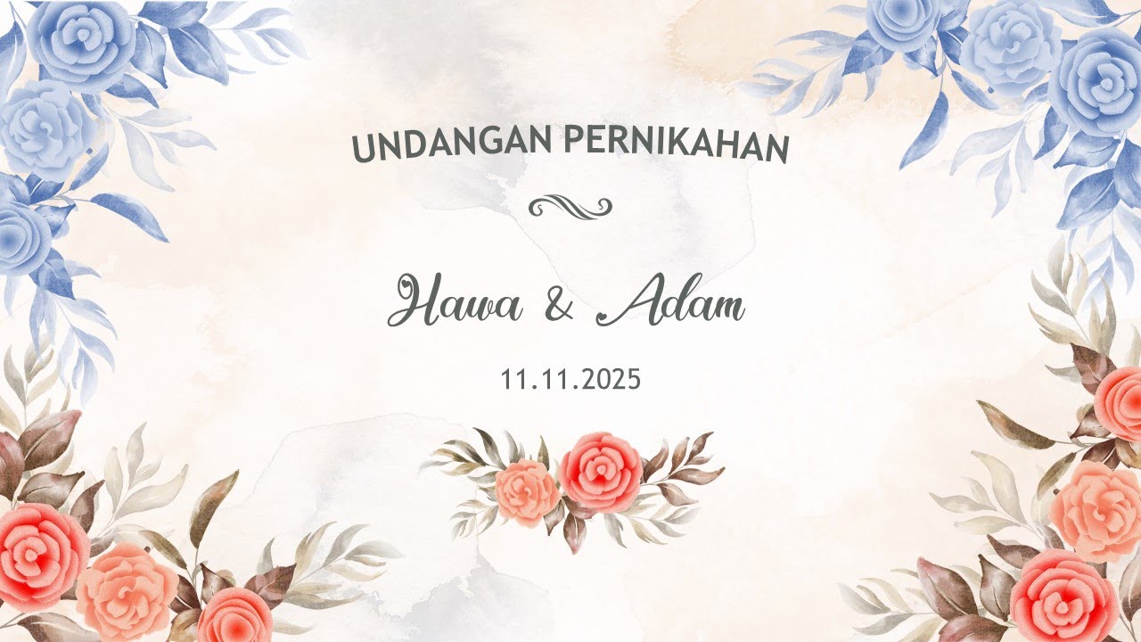 026 undangan pernikahan digital powerpoint bisa di edit - YouTube