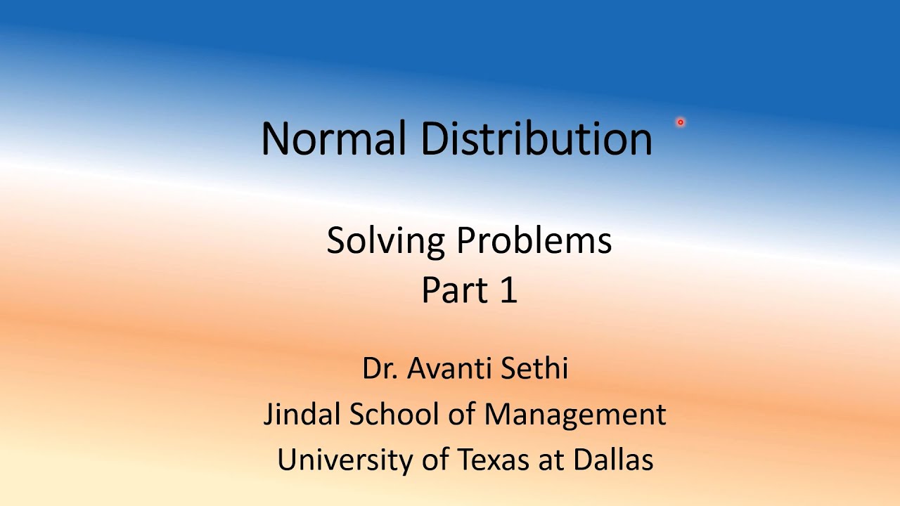 Stats Normal Distribution Solving Problems Part 1 YouTube stats-normal-distribution-solving-problems-part-1-youtube