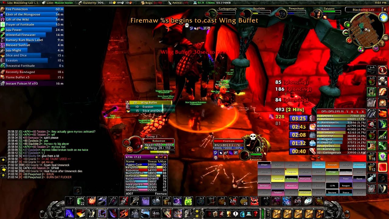 Convulsion vs Firemaw, Ebonroc, and Flamegor - YouTube