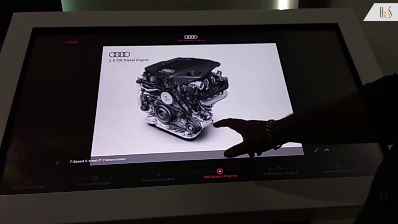 Audi - Interactive Kiosk For Dealerships - YouTube