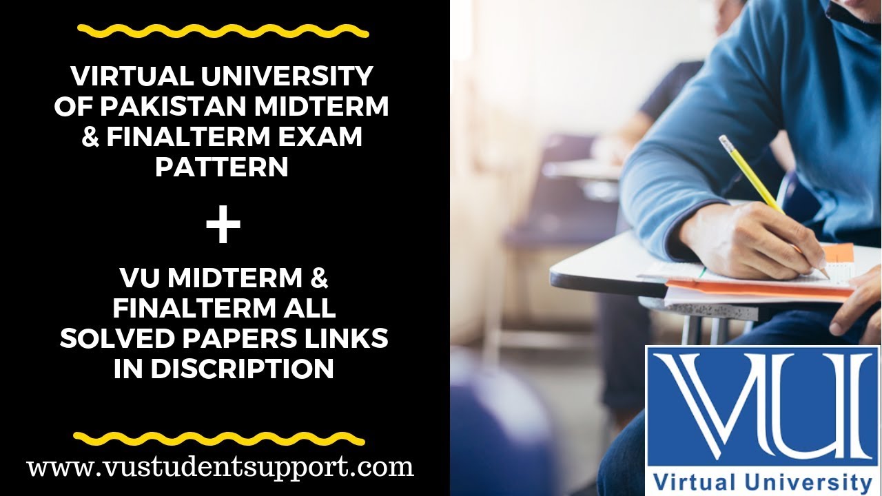 VU Exam Pattern finalterm and midterm | Solved VU Past Papers Links ...