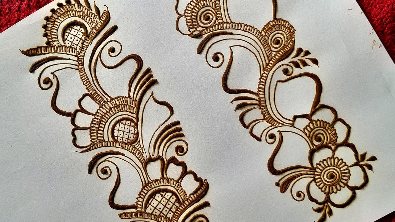 Basic arabic henna shapes // Easy Arabic mehndi Class // henna practice ...