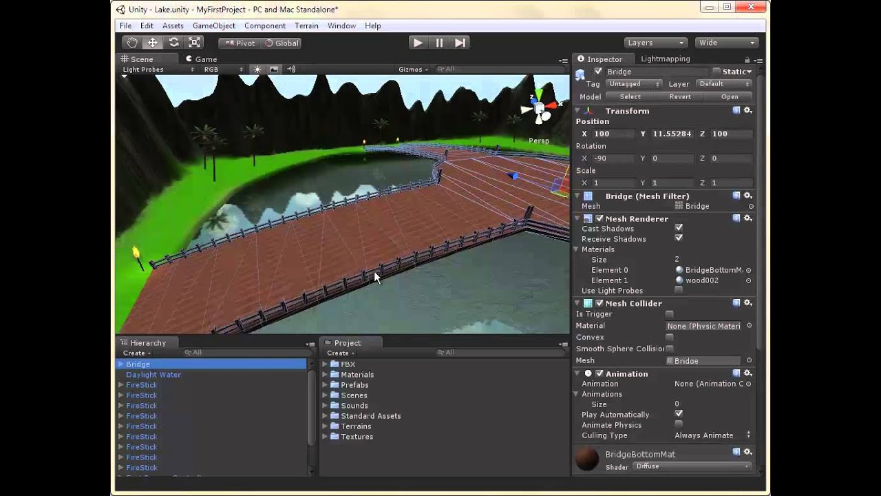 43-Unity3D Course قسم 4 صنع بيئة لعبة :19-خريطة الضوء Lightmap - YouTube
