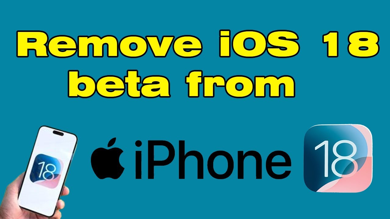 How to remove iOS 18 Beta from iphone - YouTube
