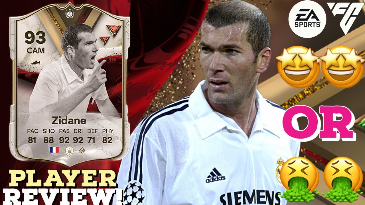 The MIDFIELD MAESTRO!! ULTIMATE DYNASTIES ZIDANE PLAYER REVIEW🔥 - EA FC ...