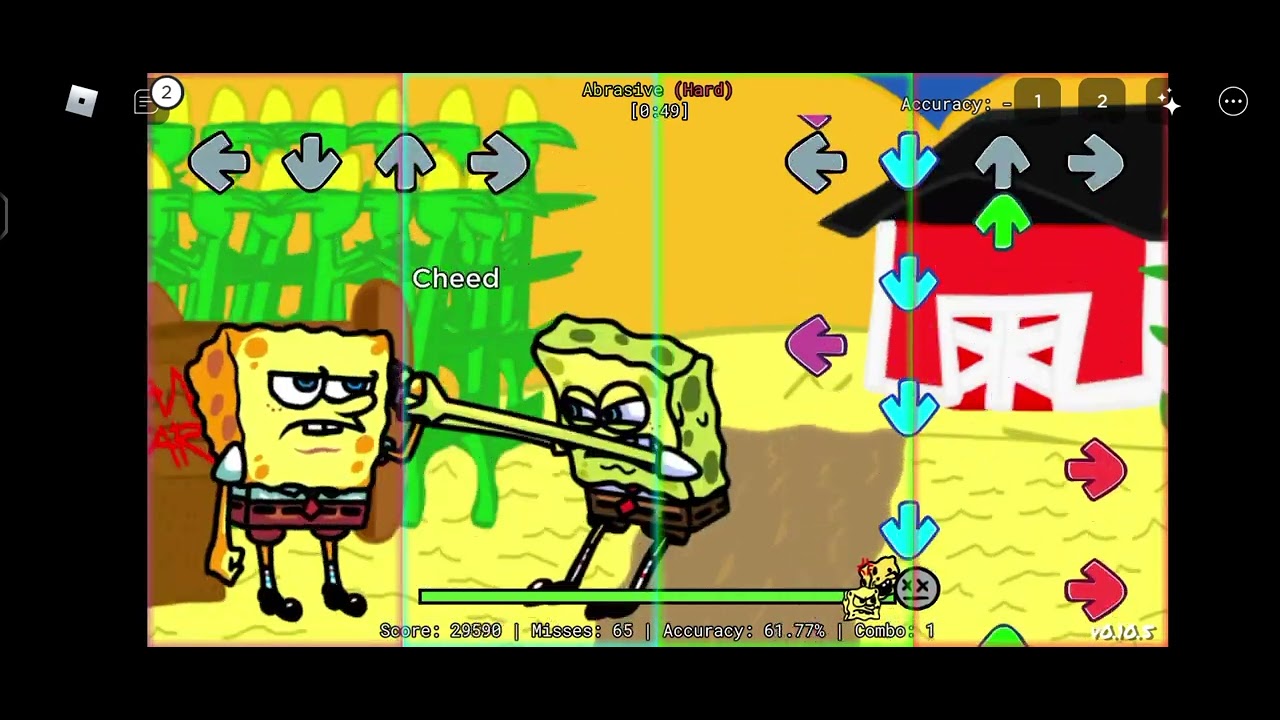 abrasive fnf vs spong - YouTube