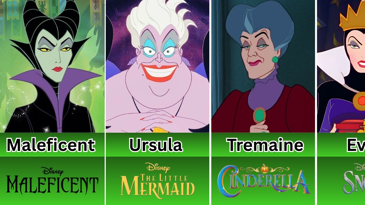 Every Evil Disney Female Villain - YouTube
