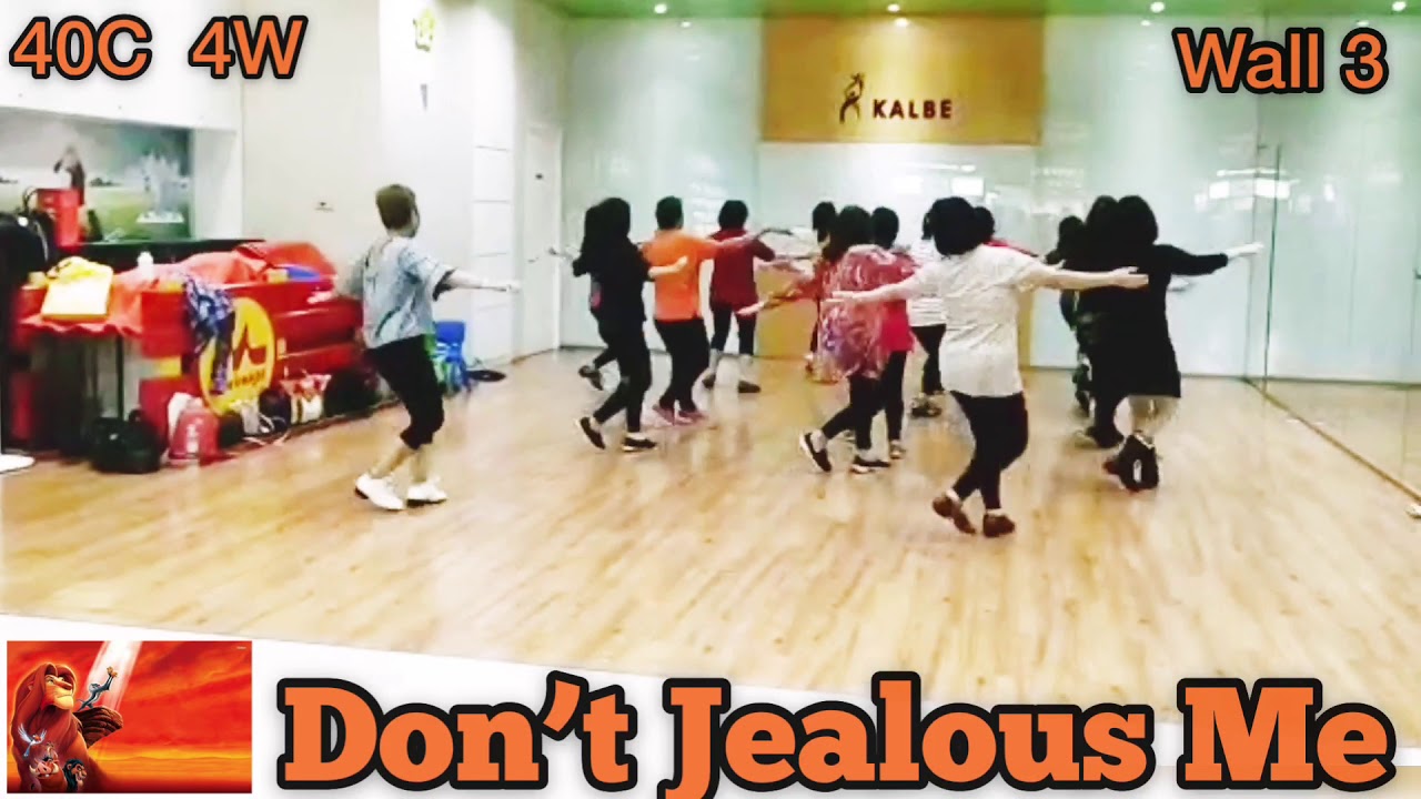 DON’T JEALOUS ME Line dance - YouTube