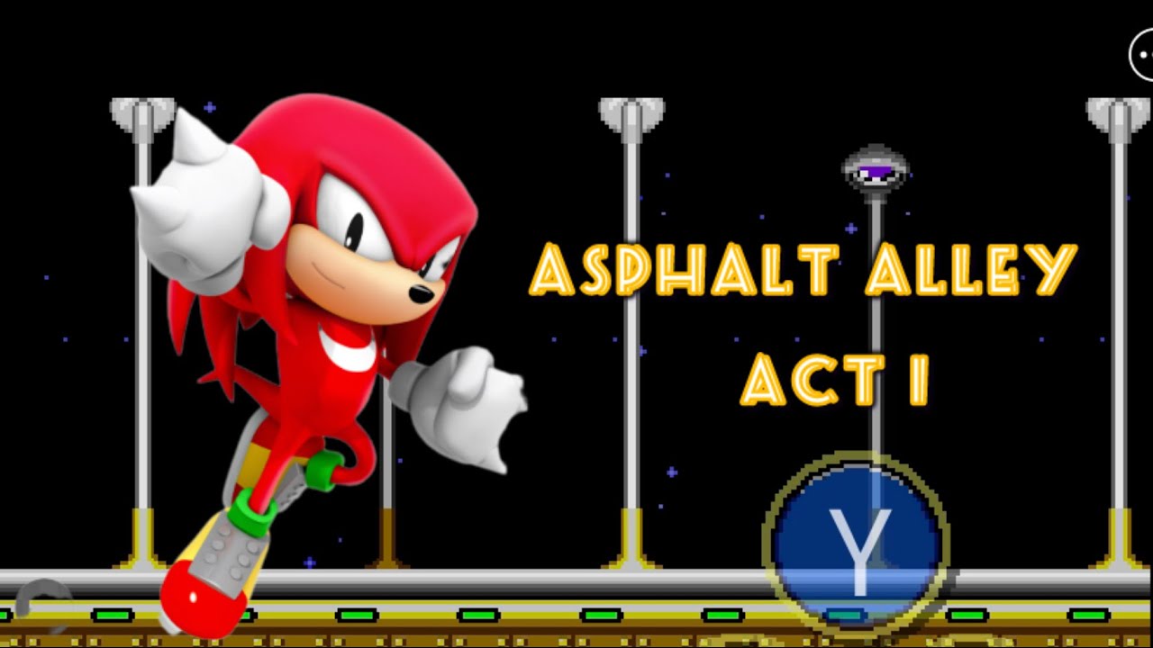 Sonic realms level 1:asphalt alley - YouTube