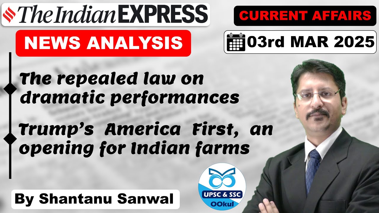 Indian Express Newspaper Analysis | 03 MARCH 2025 | Indian Express ...