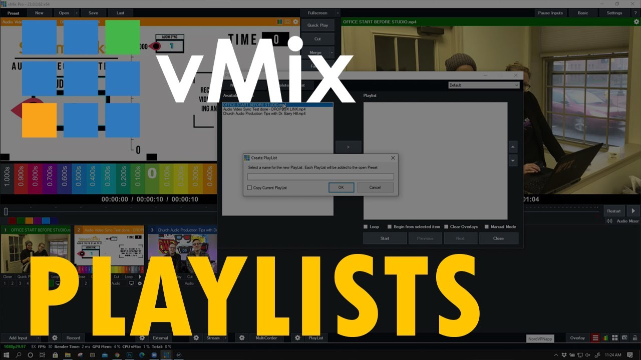 The Unofficial Guide to vMix - #20: Playlists - YouTube
