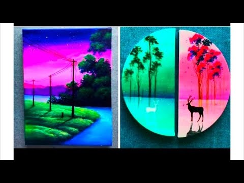 7 Super Beautiful and Easy Painting Ideas For Beginners - Painting ...