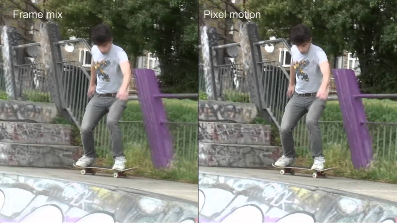 After Effects slow motion comparison(pixel motion vs frame mix slow ...