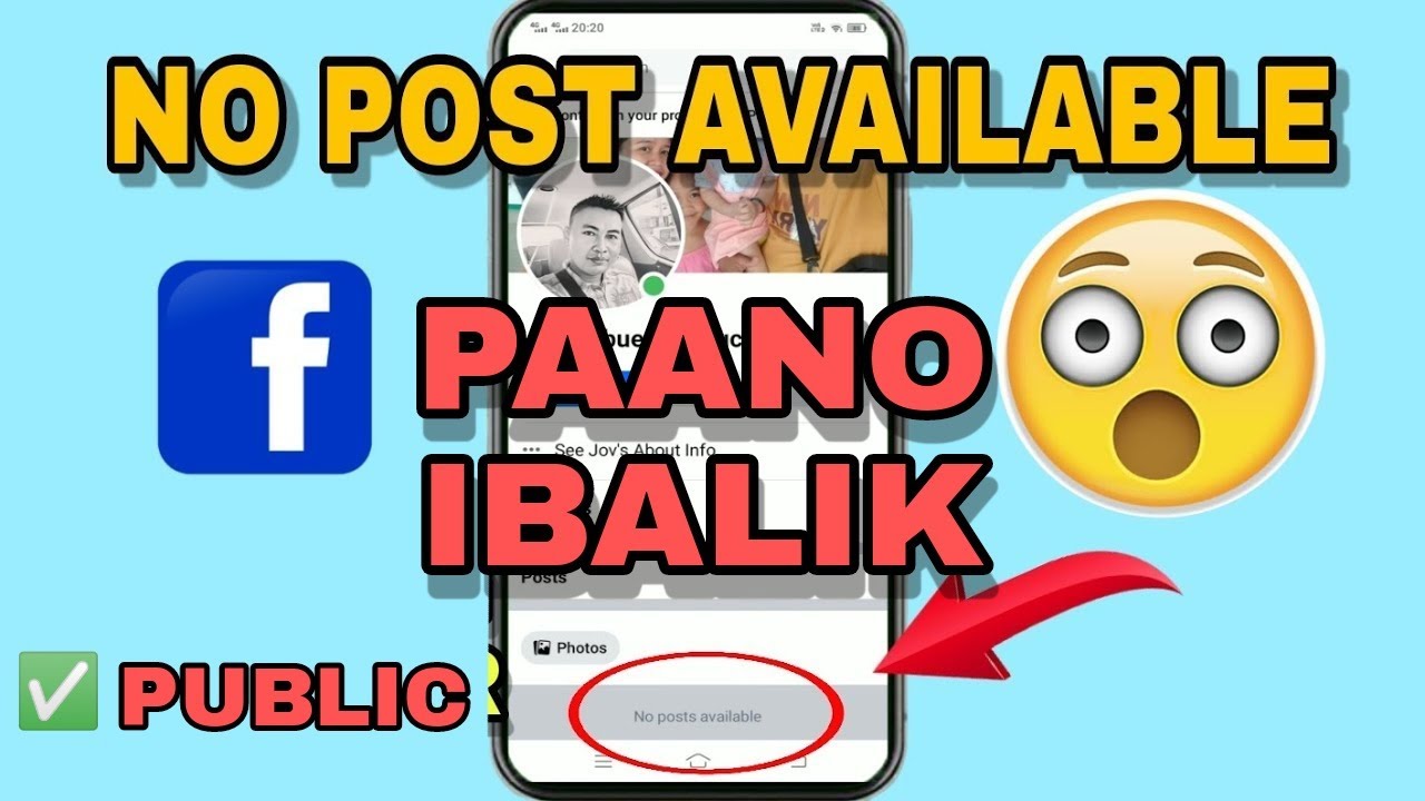 NO POST AVAILABLE? PAANO IBALIK SA DATI ANG FACEBOOK POST MO | JOVTV ...