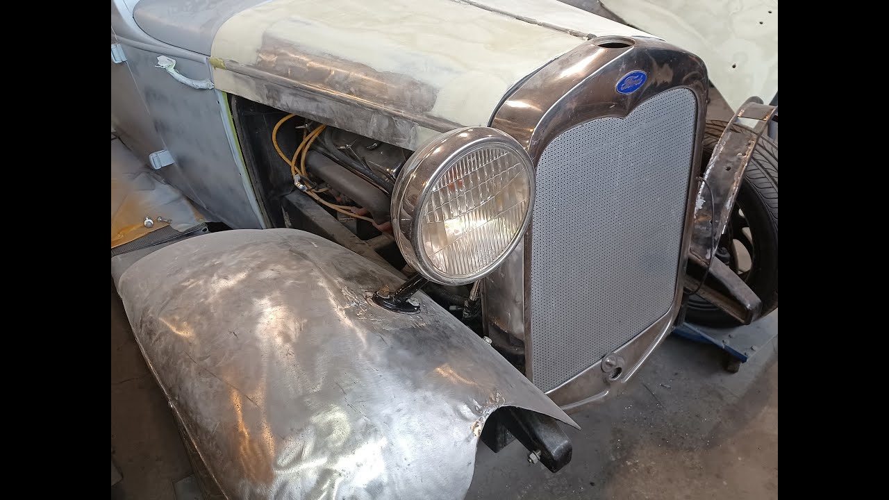 MODEL A FORD HEADLIGHT LOCATION AND WRAPPING UP THE BODY WORK! - YouTube