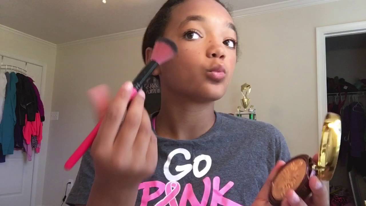Middle school makeup tutorial -6th 7th and 8th grade - YouTube