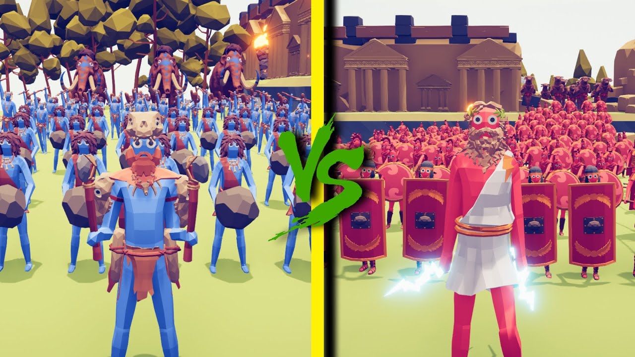 ANCIENT FACTION vs TRIBAL FACTION - Totally Accurate Battle Simulator ...