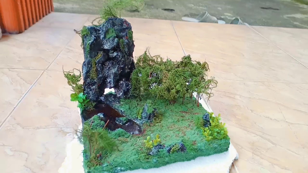 MINI DIORAMA Pemandangan Alam - YouTube