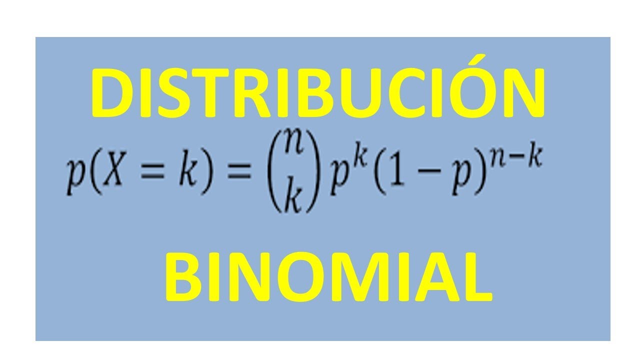 DISTRIBUCIÓN BINOMIAL, EXPLICACIÓN Y EJEMPLO - YouTube