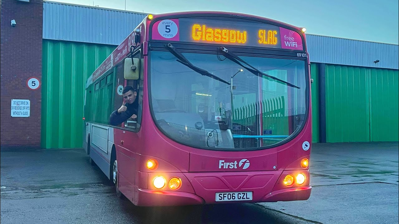 Preserved First Glasgow 69101 (SF06GZL) Volvo B7RLE - YouTube