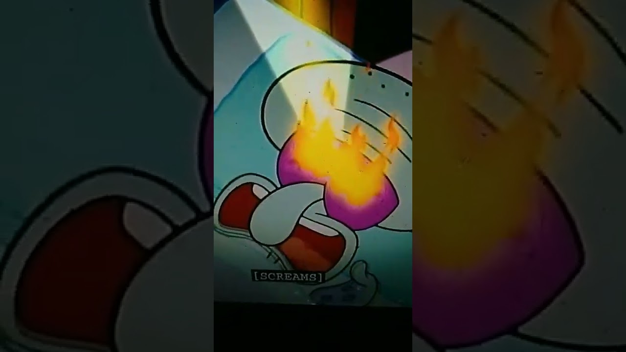 Squidward's eyes are burning - YouTube