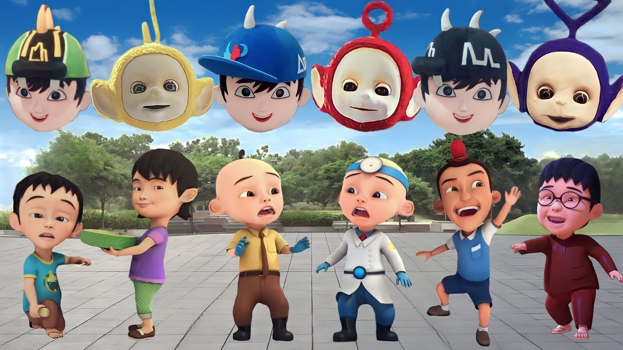 UPIN, IPIN, FIZI, SUSANTI, JARJIT, DAN EHSAN MEMAKAI BADUT MAMPANG LUCU ...