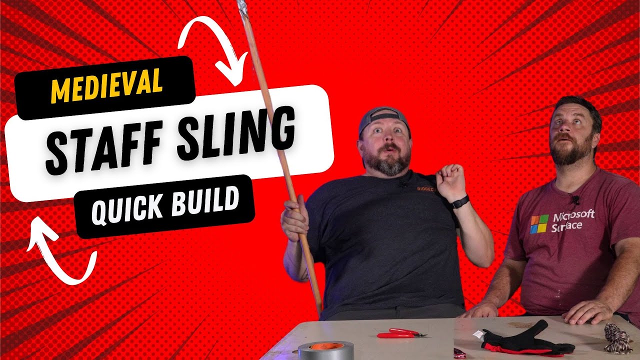 Can You Build A Medieval Staff Sling In Under 30 Minutes? - YouTube