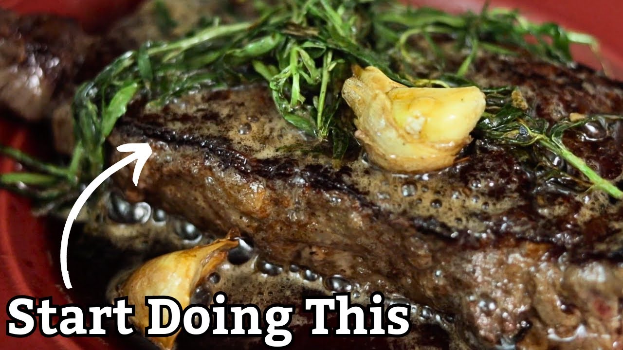 10 Minute Pan Seared NY Strip Steak Recipe w/an AMAZING Whiskey Cream ...