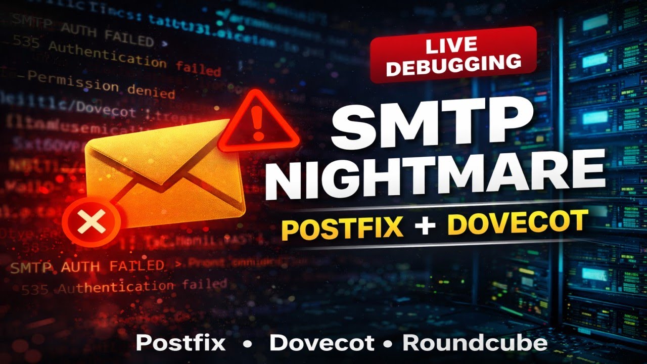 SMTP Nightmare: How Postfix, Dovecot & Roundcube Fail (And How to Fix ...