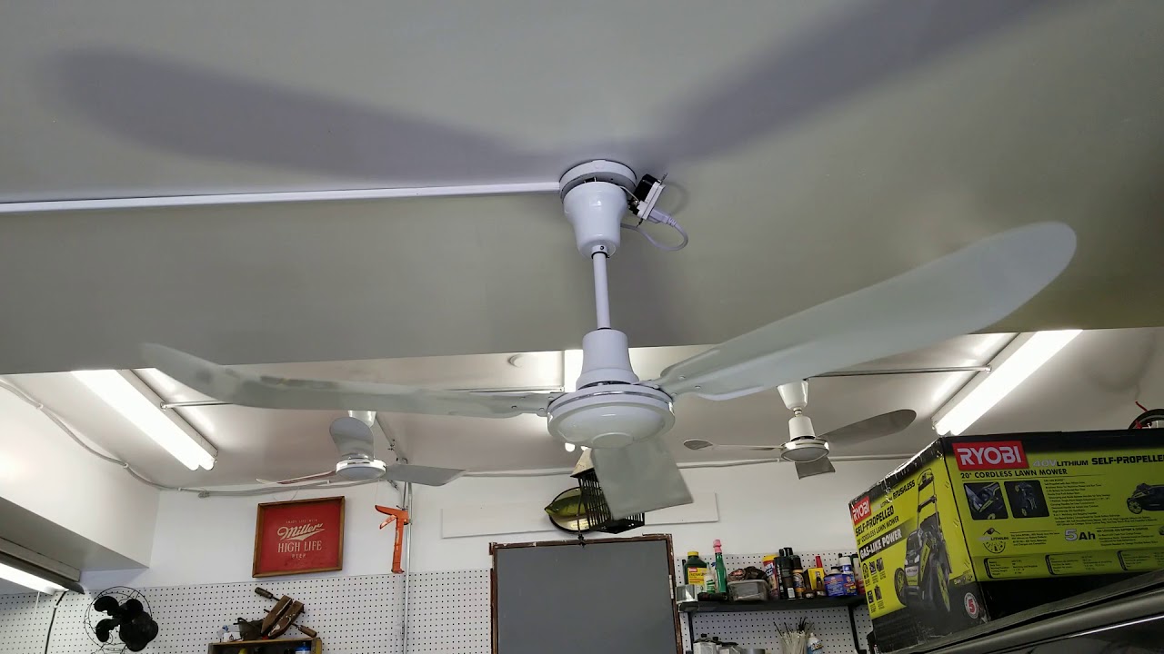 Envirofan Silver Line Industrial Ceiling Fan - YouTube
