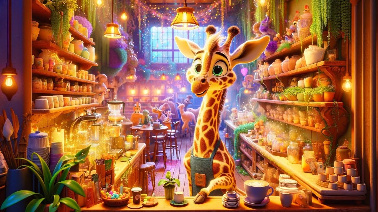 Giraffe Cafe Ambience - Relaxing Smooth Jazz Background Music Playlist ...