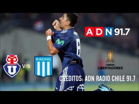 Gol de David Pizarro a Racing, relato Alberto Jesús López ADN RADIO CHILE 91.7 Libertadores 2018