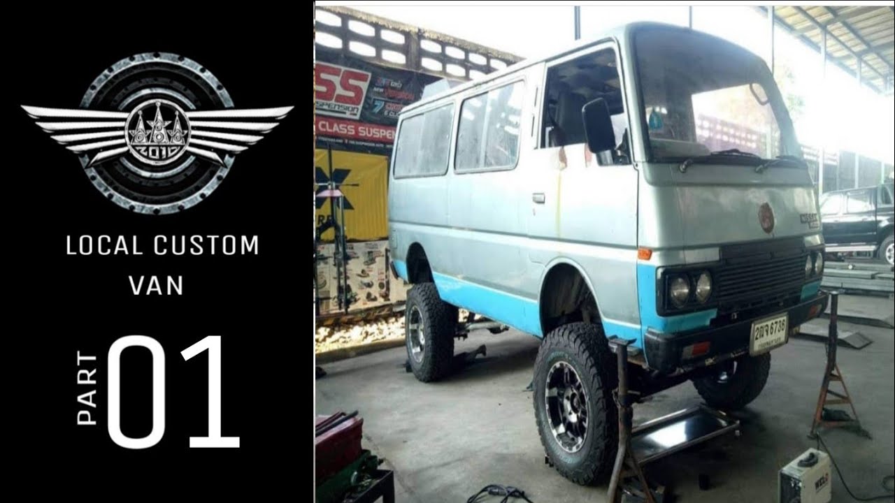 LOCAL CUSTOM VAN..Part.1 " Nissan urvan e23 convertion project " - YouTube
