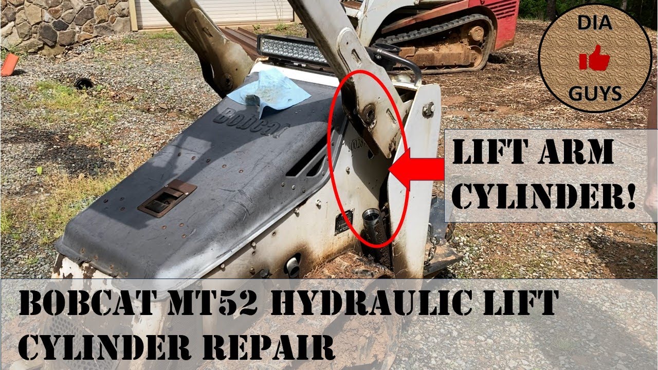 Bobcat MT52 Lift Arm Cylinder Rebuild - YouTube