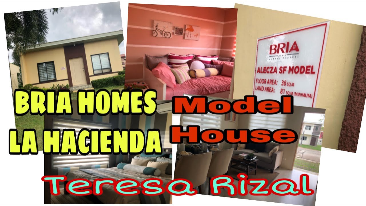 BRIA HOMES ALECZA SF MODEL HOUSE || 36 sqm flr area || 81 sqm Land area ...