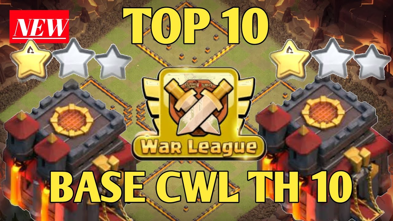 TOP 10 BASE TH10 TERKUAT BUAT KLAN LIGA/WAR KLASIK | Base Th10 2023 ...
