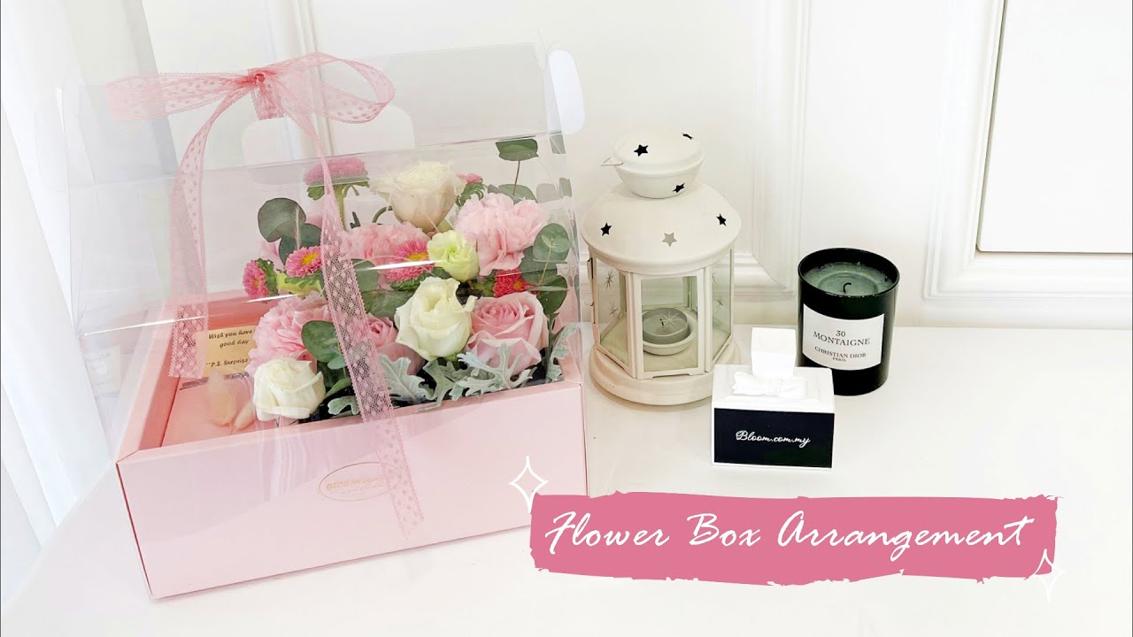 Hand Carry Flower Box Tutorial || Flower Box Arrangement || Money ...