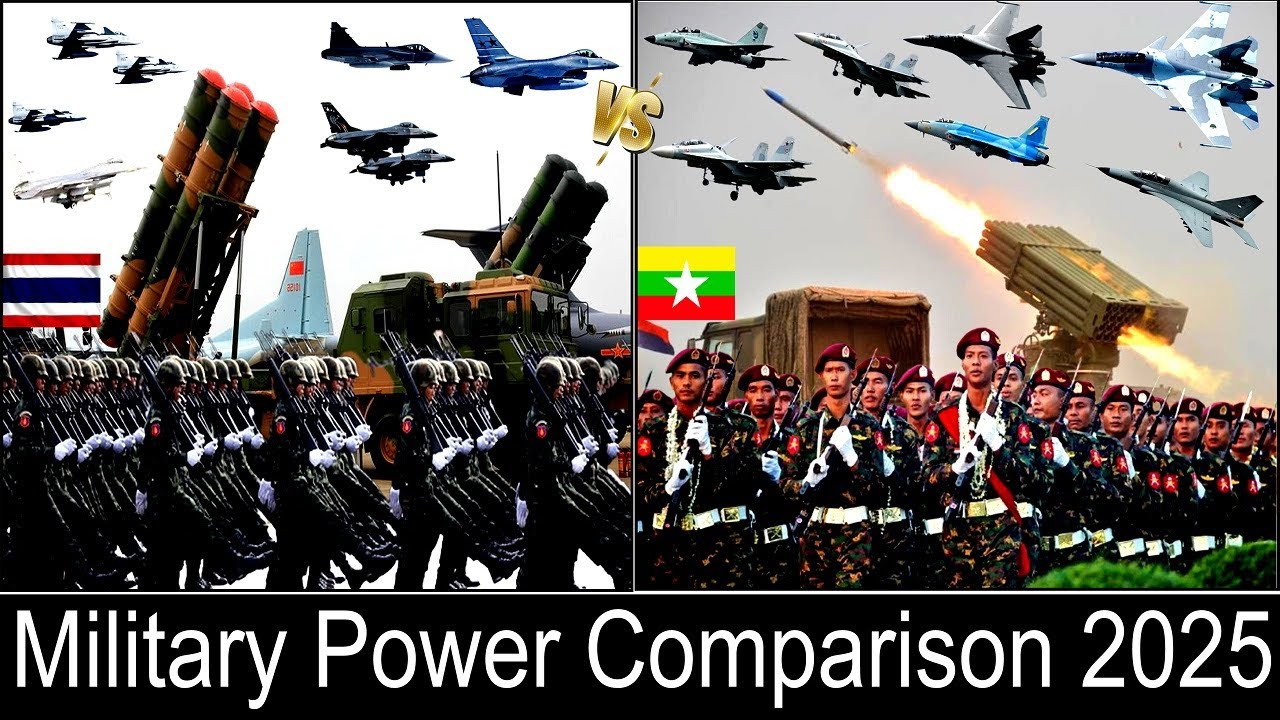 Thailand vs Myanmar Military Power Rank Compare 2025 Myanmar Army vs ...