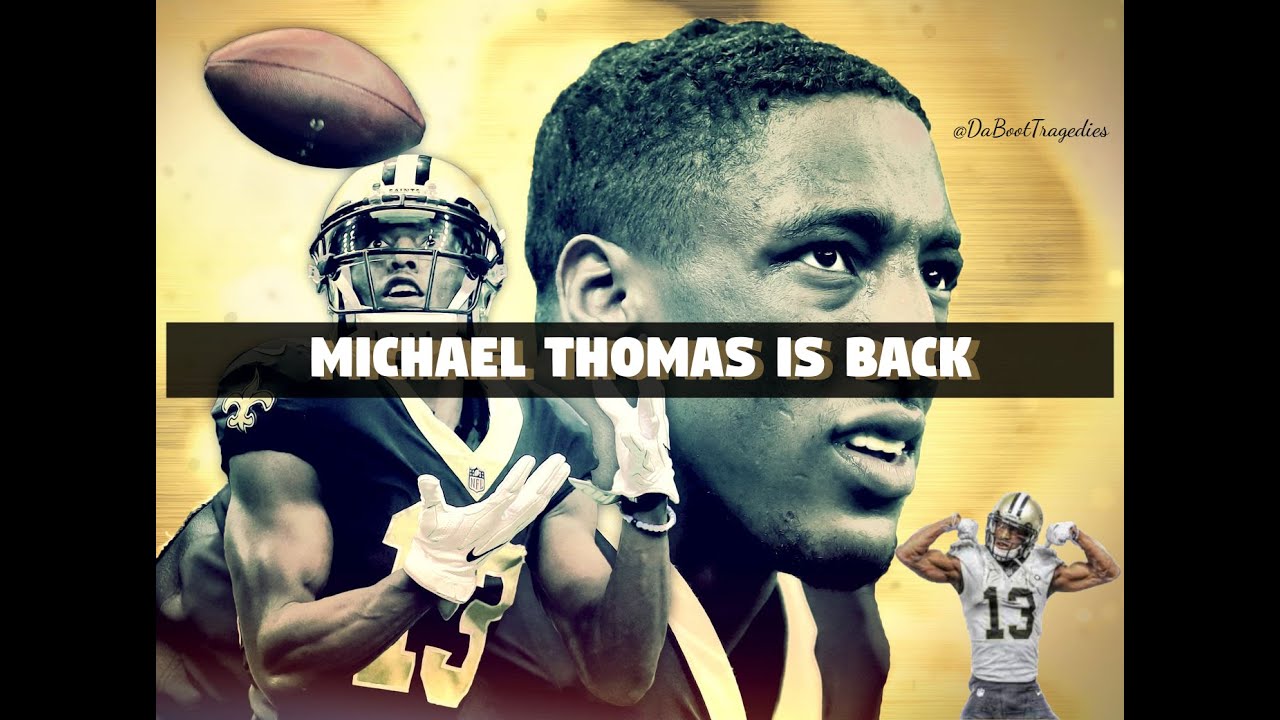 Michael Thomas IS BACK Running Routes on the Football Field - YouTube