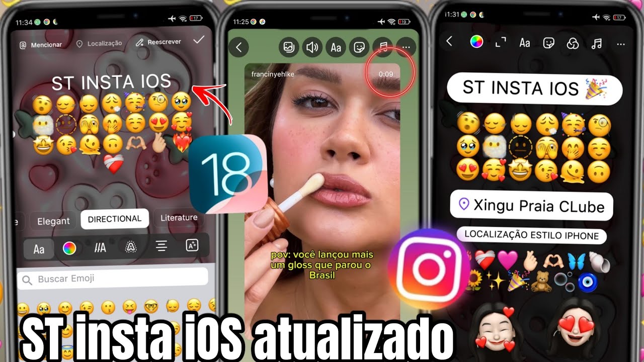 ST INSTA iOS ATUALIZADO 2025 🥳 INSTAGRAM ESTILO IPHONE | FONTES iOS ...