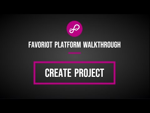 Favoriot Platform Walkthrough - Create Project - YouTube